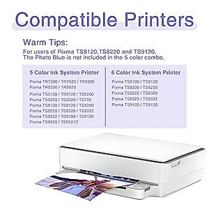 RETCH Compatible Ink Cartridges Replacement for Canon 280 and 281 PGI-280XXL CLI-281XXL for PIXMA Canon Pixma-TR7500 TR7520 TR8500 TS6120 TS6200 TS702 TS8100 TS8200 TS9520 printer (5 Pack)