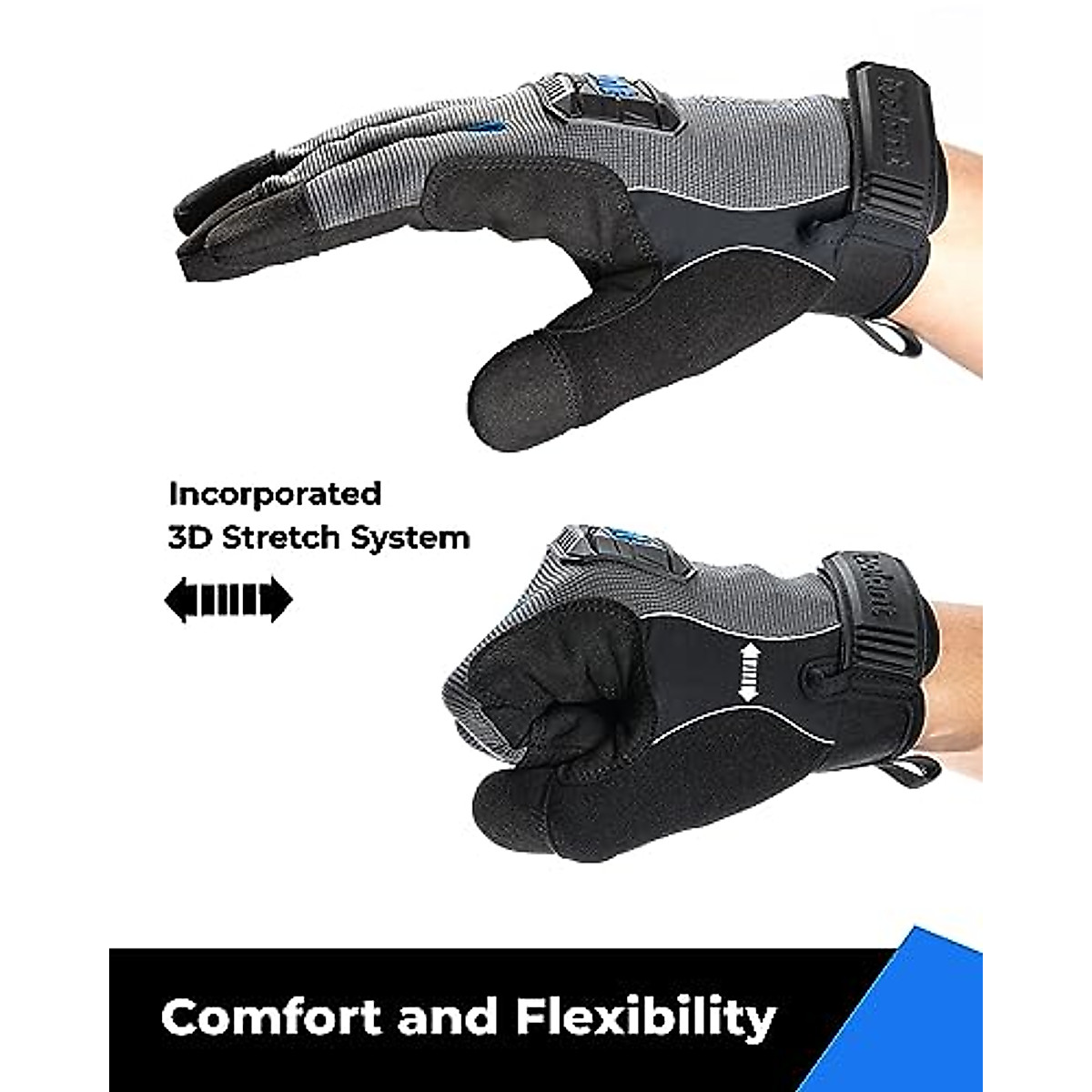 toolant Work Gloves Men - Thor Series - Mechanic Gloves Touch Screen, Utility Grip Working Gloves for Multi-Purpose Use, X-Large