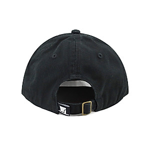 The Hat Depot Kids Washed Low Profile Cotton and Denim Plain Baseball Cap Hat (2-5 yrs, Black)