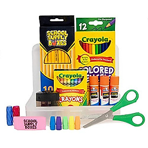 Back to School Supply Box Grades K-5 - School Supply Kit Back to School Essentials - 32 Pieces