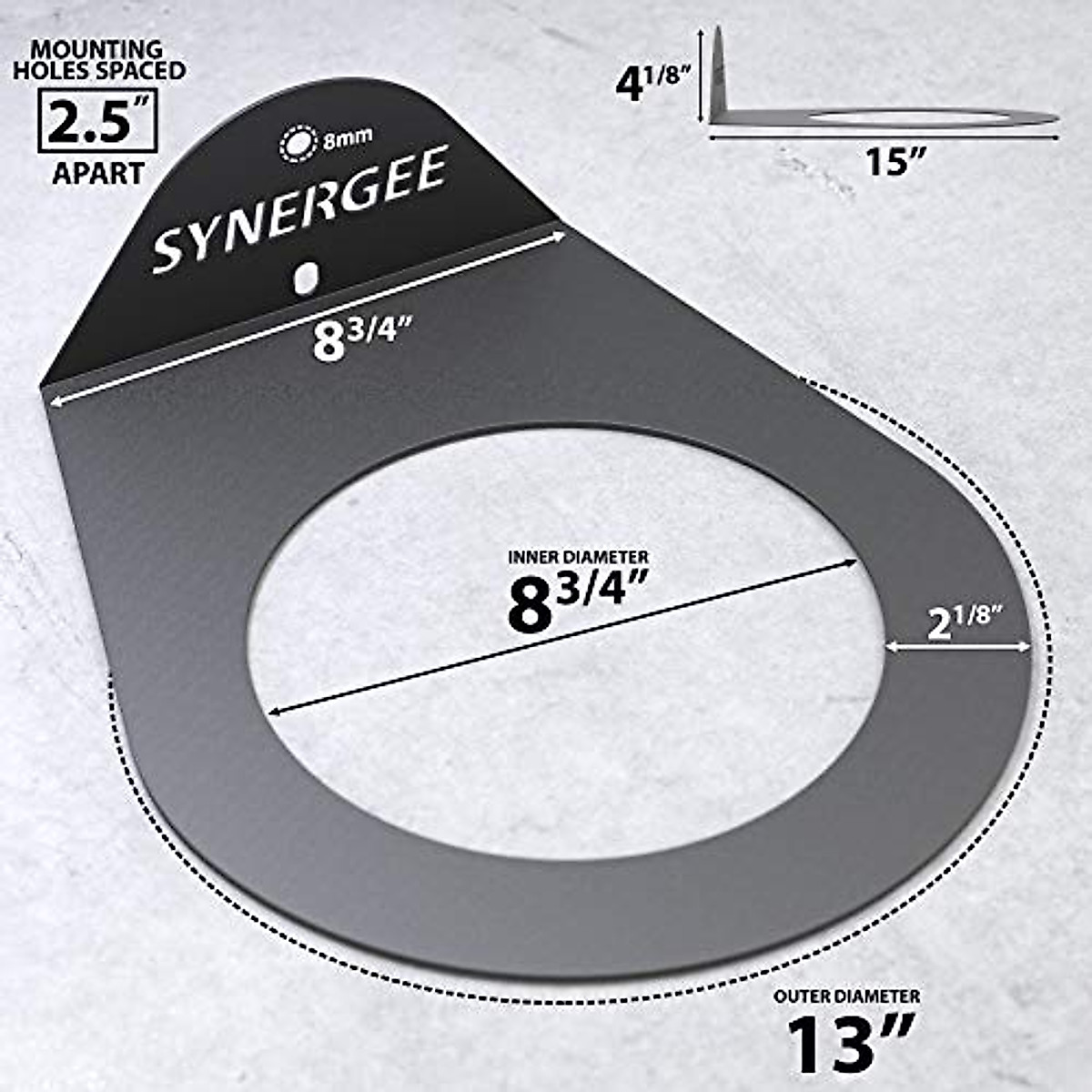 Synergee Wall Ball Rack. Wall Mounted Storage Rack for Medicine Balls, Wall Balls and Slam Balls. Wall Mounted Storage for Home and Commercial Gyms.