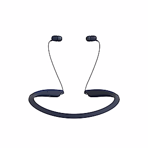 LG Tone Flex Wireless Bluetooth Stereo Neckband Earbuds HBS-XL7-32-Bit Hi-Fi DAC, Meridian Audio,Google Assistant (Navy Blue)