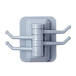 HTDBKDBK Household Sticky Hook Strong Punch-Free Creative Multifunctional Hook Rack Wall Sticker Hook, Blue, One Size