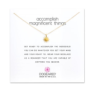 Dogeared Accomplish Magnificent Starburst Necklace in Gold Dipped, MRGG100104500