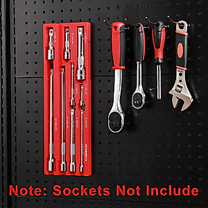 CASOMAN 9Piece Magnetic Extension Bar Holder, Durable ABS & Powerful Magnets Design, Hold Up to 9 Extension Bars