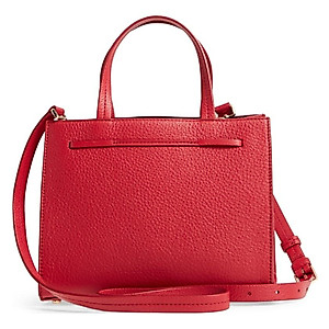 Kate Spade New York Hayes Street Isobel Sam Pebble Leather Satchel Bag, Rosso Red
