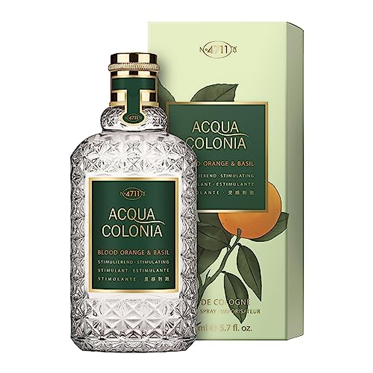 4711 Acaua Colonia;Blood Orange & Basil Eau De Cologne Spray 5.7 Oz