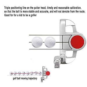 Acstar Junior Golf Putter Graphite Kids Putter Right Handed for Kids Age 3-5(Red,25" Age 3-5)