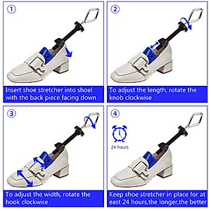 KevenAnna Shoe Stretcher with Shoe Horn Boot Shaper Stands and Carrying Bag Women's Shoes with 2 Air Purifying Bag