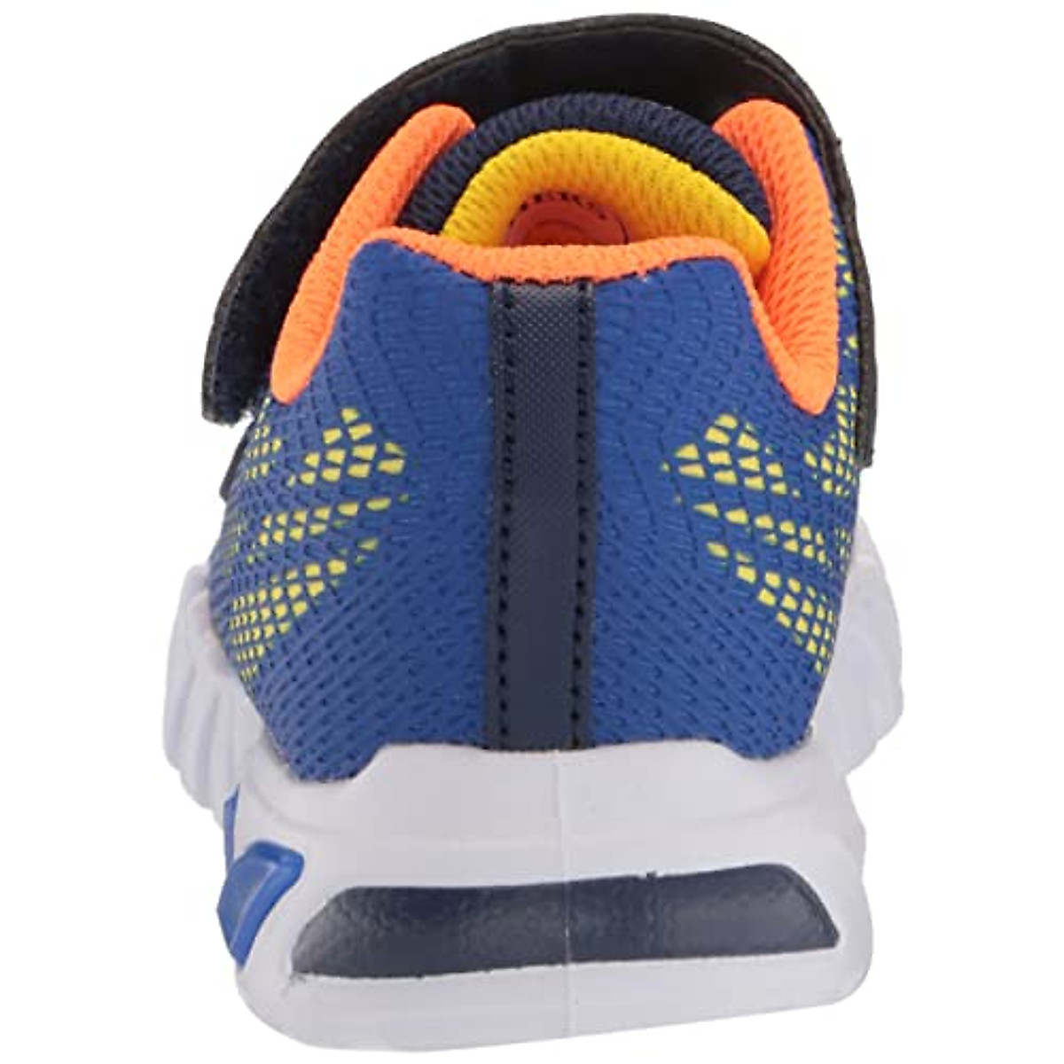 Skechers Kids Boy's Flex-Glow Elite-Vorlo Sneaker, Royal/Orange, 10 Toddler
