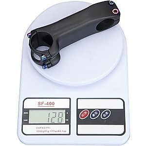 ZECHAO Full Carbon Lightweight Bike Handlebar Stem,6/17 Degree Positive Negative for 31.8MM Handlebar XC AM Mountain Road Bikes Stem Bike Stem (Color : 17 Degrees, Size : 130mm)