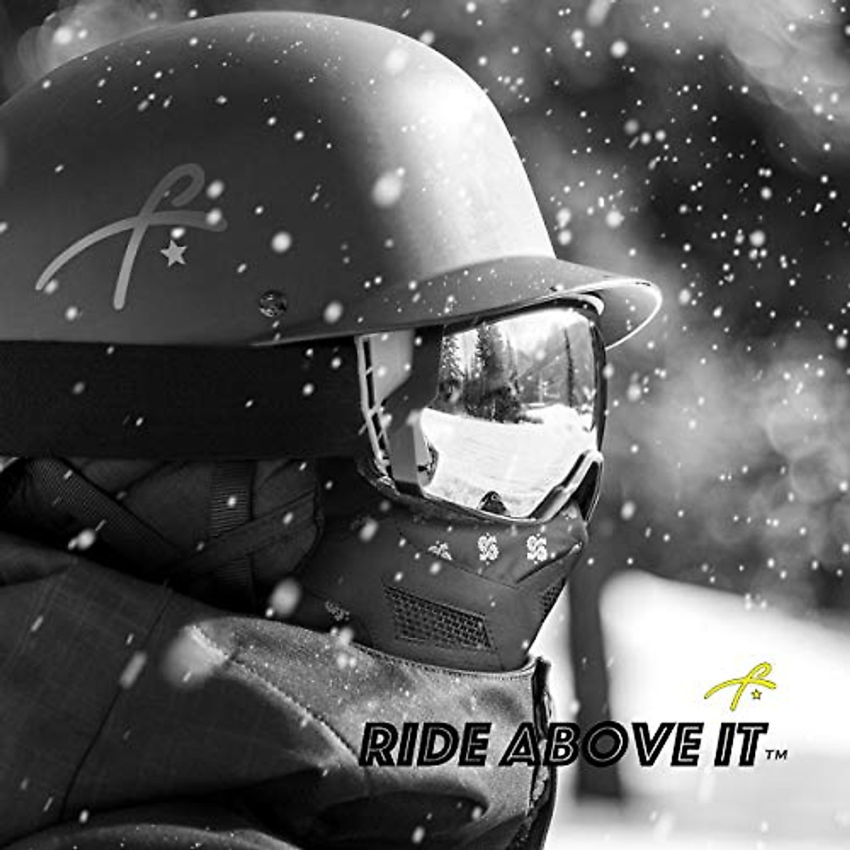 Half Face Mask for Cold Winter Weather. Use This Half Balaclava for Snowboarding, Ski, Motorcycle. (Many Colors) (Black)