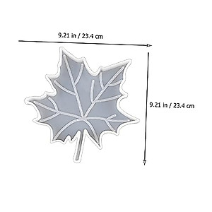 TEHAUX 2pcs Crystal Epoxy Mold Crystal Decor Crystal Tray Chocolate Silicone Molds Resin Jewelry Molds Silicone Cup Mat Mold Hanging Bag Decoration Leaf Epoxy Resin Casting Mold Leaf Mold