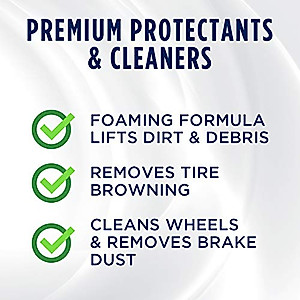 303 Wheel and Tire Cleaner - Cleans Both Wheels and Tires Effectively - Tough on Brake Dust - Removes Tire Browning - Foaming Formula, 15.5 fl. oz. (30596CSR) Packaging May Vary
