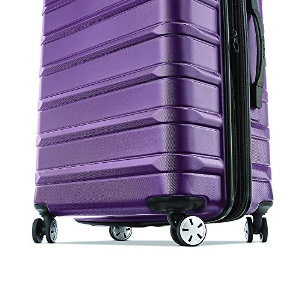 Samsonite Omni 2 Hardside Expandable Luggage with Spinner Wheels, Checked-Medium 24-Inch, Purple