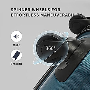 Merax Luggage Sets 2 piece Carry on Luggage Suitcase Sets of 2, Hard Case Luggage Sets Clearance Expandable