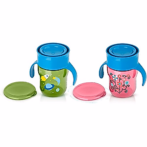 Philips Avent Natural Drinking Cup 9 oz Stage 4 1 Pink/1 Green Pack of 2