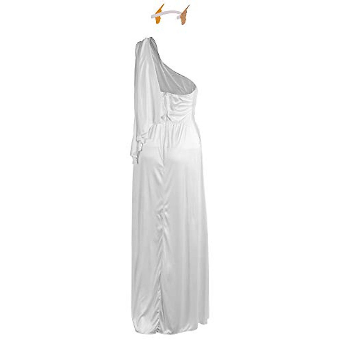 Grecian Goddess Women’s Halloween Costume - White Greek Dress (X-Large)