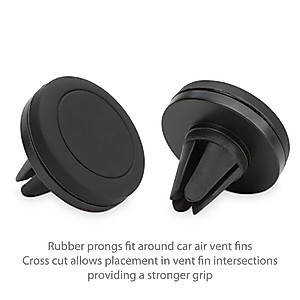 BoxWave Car Mount Compatible with Samsung Galaxy XCover Pro - Minimus MagnetoMount, Magnetic Car Mount, Magnetic Car Holder