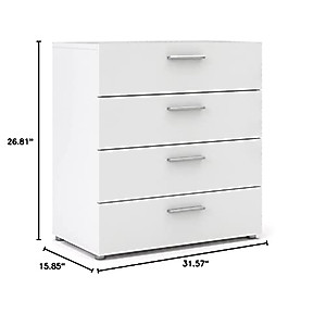Tvilum Austin 4 Drawer Chest, White