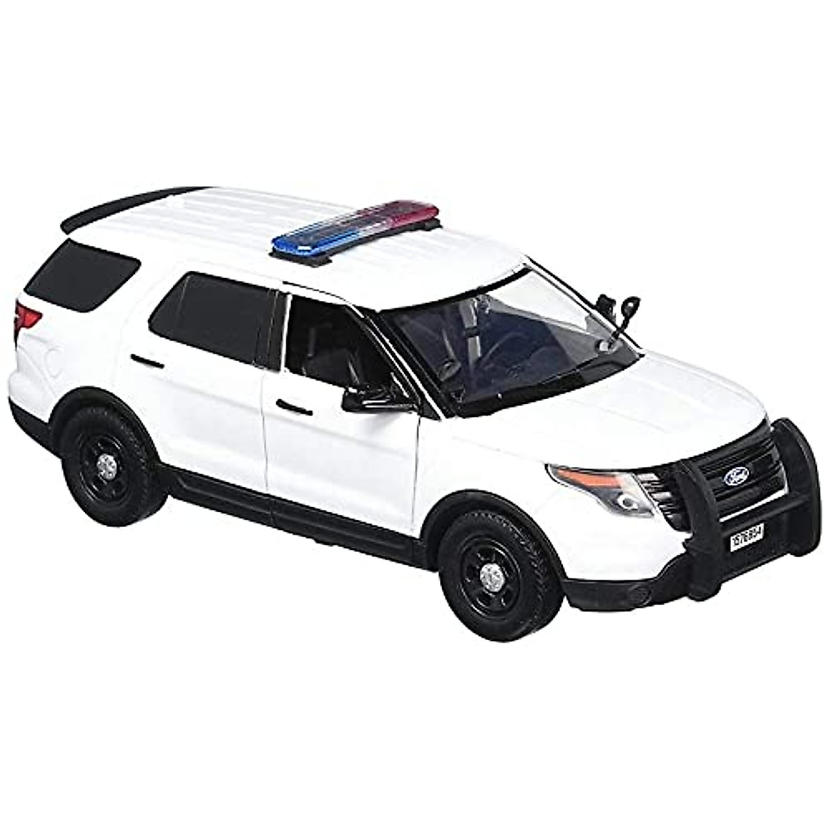 Motor Max DIECAST 1:24 W/B - 2015 Ford Police Interceptor Utility with Light BAR (White) 76959
