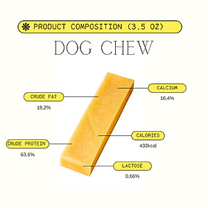 Himalayan Dog Chew Size S, 4 Pieces, 100% Natural, Long Lasting, Gluten Free, Healthy & Safe Dog Treats, Lactose & Grain Free, Protein Rich, Dogs up to 11 Lbs, Dental Treat
