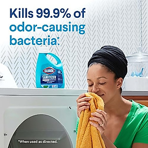 Clorox Laundry Sanitizer, Kills 99.9% of Odor-Causing Bacteria on Laundry, 80 Fl Oz, Pack of 2