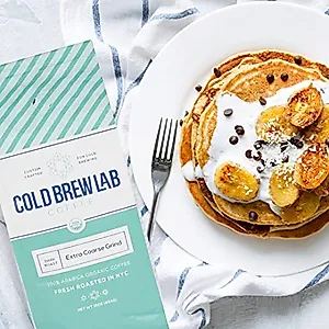 Cold Brew Organic Coarse Ground Coffee, Colombian Supremo, Dark Roast, Coarse Grind for Cold Brew Coffee & French Press,1 LB