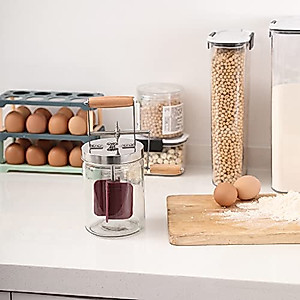 Dazey Butter Churn - Hand Crank Butter Churner- Manual Butter Maker- Beech Wood BUTTER PADDLES INCLUDED. Create Delicious Homemade Butter With Your Own Hand Crank Dazey Butter Churner (Turn N Churn)