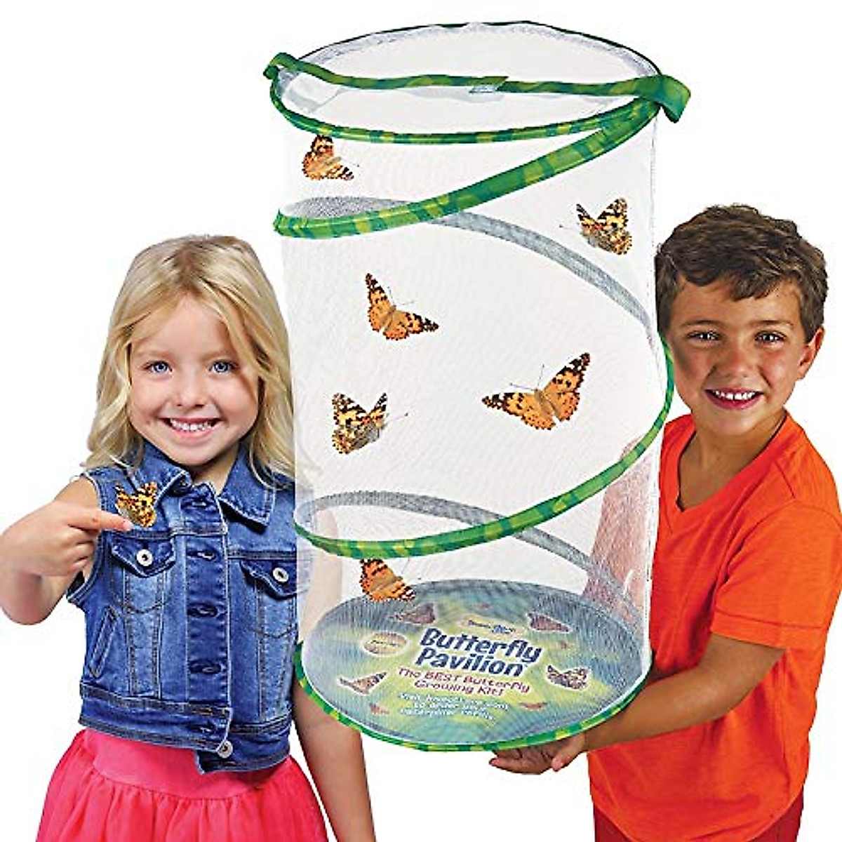 Insect Lore - 3 Pack Butterfly Habitat, Pavilion, Garden, and Mini Garden Insect Mesh Cages, Pop Up Terrarium