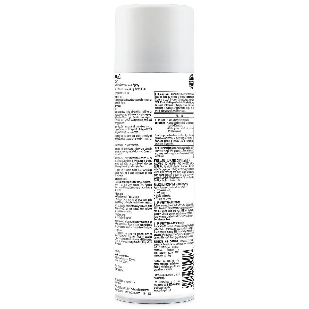 Zodiac Carpet & Upholstery Aerosol Spray, 16-ounce