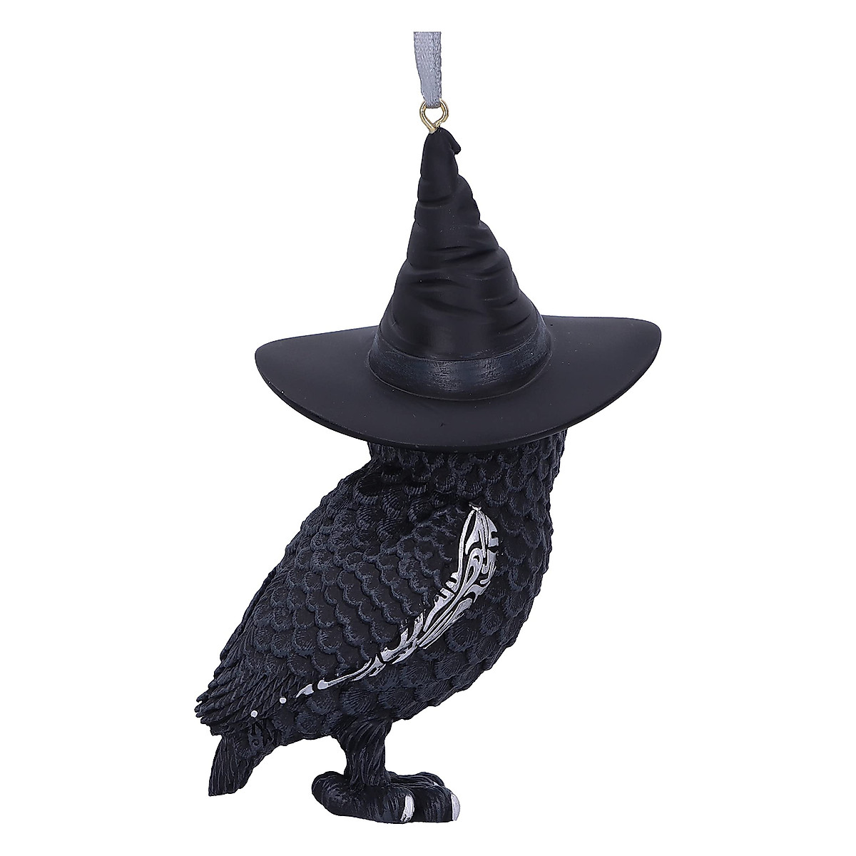 Nemesis Now Cult Cuties Owlocen Resin 12cm Black Scarily Adorable Witch Cat, Bewitching Cast in Finest Resin, Hand-Painted