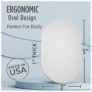 HartFelt Bath Sponge | Soft Exfoliating Body Sponge for Dead Skin | Chemical-Free bath scrubber for body | Cleanses Skin from Dirt & Excess Oil | Made in USA - 1 Count