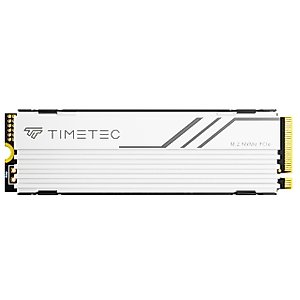 Timetec 1TB PCIe 4.0 White Heatsink Gaming SSD NVMe PCIe Gen4x4 M.2 2280 3D NAND TLC SLC Cache Read/Write Speed Up to 7,000/6,000 MB/s Internal Solid State Drive for PS5 Pro, PC Desktop