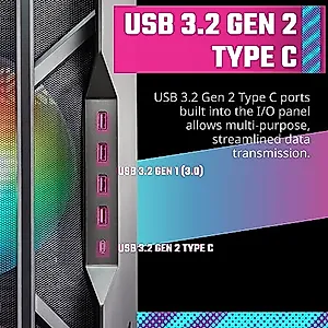 Cooler Master HAF 700 E-ATX High Airflow PC Case, Mesh Front Panel, Dual 200mm Sickleflow Customizable ARG Fans, 1 x USB 3.2 gen 2 Type C, 4 x USB 3.2 gen 1 (3.0) (H700-IGNN-S00)