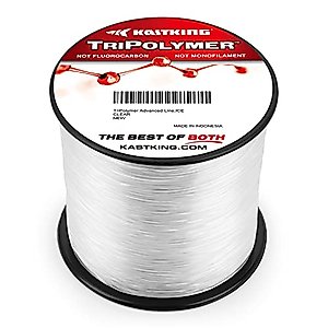 KastKing Tripolymer Advanced Monofilament Fishing Line - ¼ LB Filler Spools Mono Line, High Strength, Highly Abrasion Resistant, Super Smooth, Low Light Refraction, Tri-Extrusion Advanced Fish Line