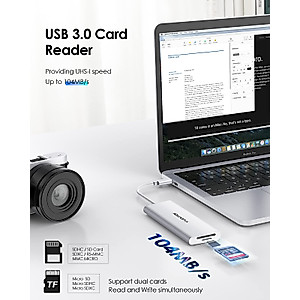 LENTION USB C Hub with 4K HDMI, 3 USB 3.0, SD/Micro SD 3.0 Card Reader, Compatible 2023-2016 MacBook Pro, New Mac Air/Surface, Chromebook, iPhone15 or More, Stable Driver Adapter (C34, Silver)