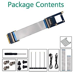Newest Version Mini CI-E to BCM94360CD Flexible Extender Cable for Mac OS Hackintosh