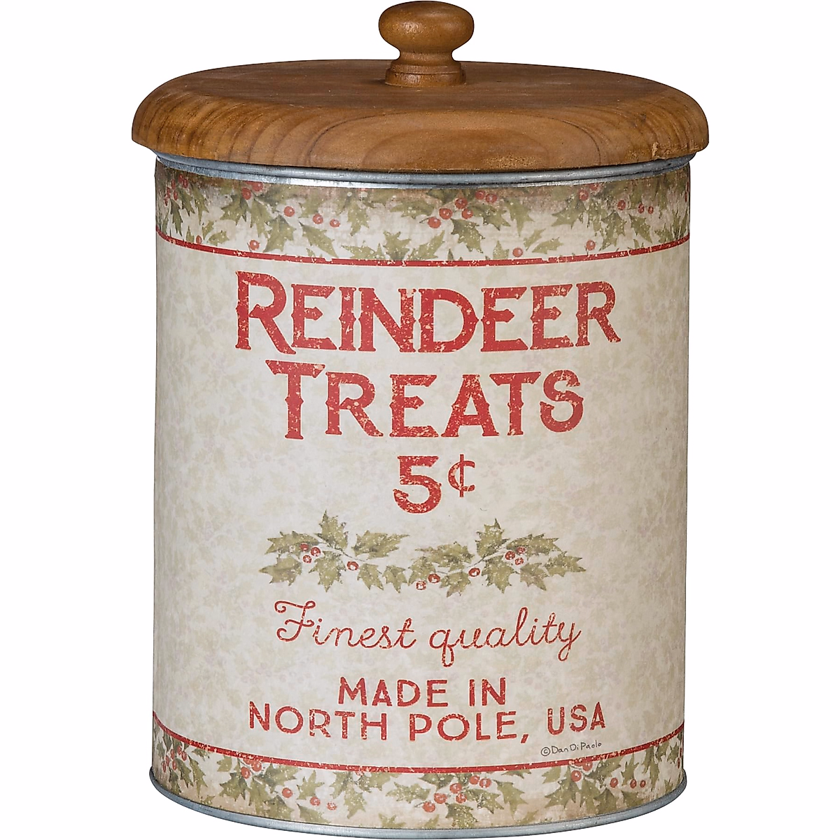 Primitives by Kathy Reindeer Treats Canister- 1 Container