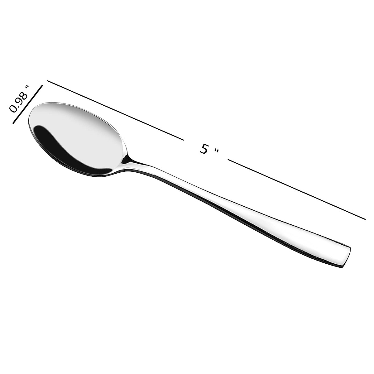 Kekow 12-Piece Mini Coffee Spoons/Espresso Spoon, 5.04-Inch