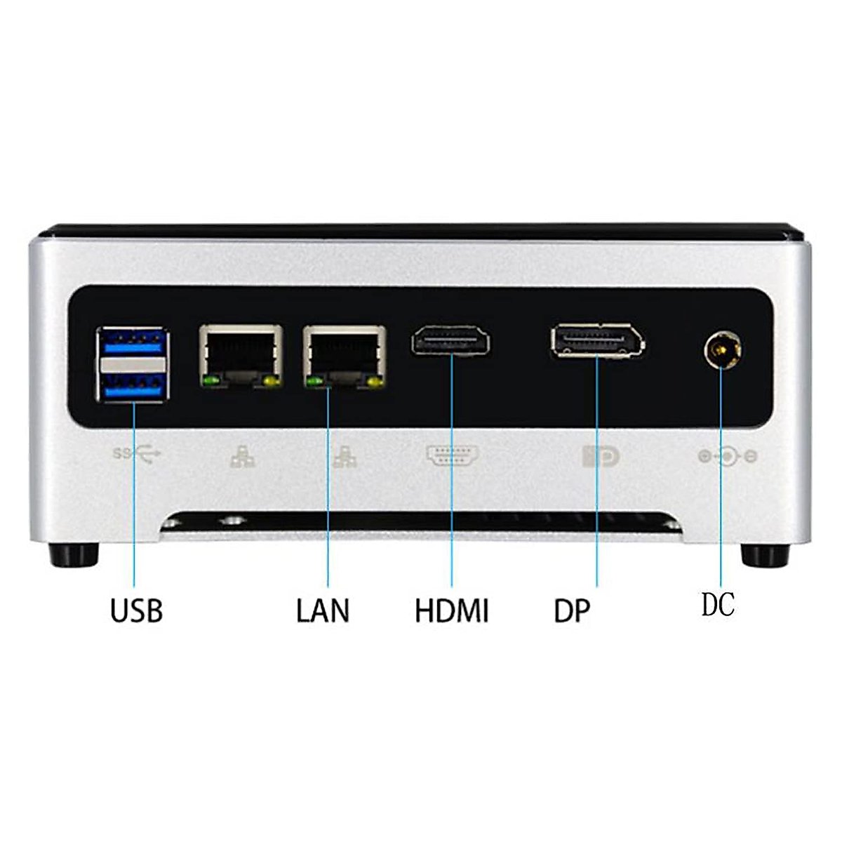 KINGDEL K8 Mini PC i9 9th Gen. i9-9880H Processors 16MB Cache 8 Cores Up to 4.80GHz 16GB DDR4 RAM 512GB SSD Desktop Computer 6xUSB3.0 2xLan