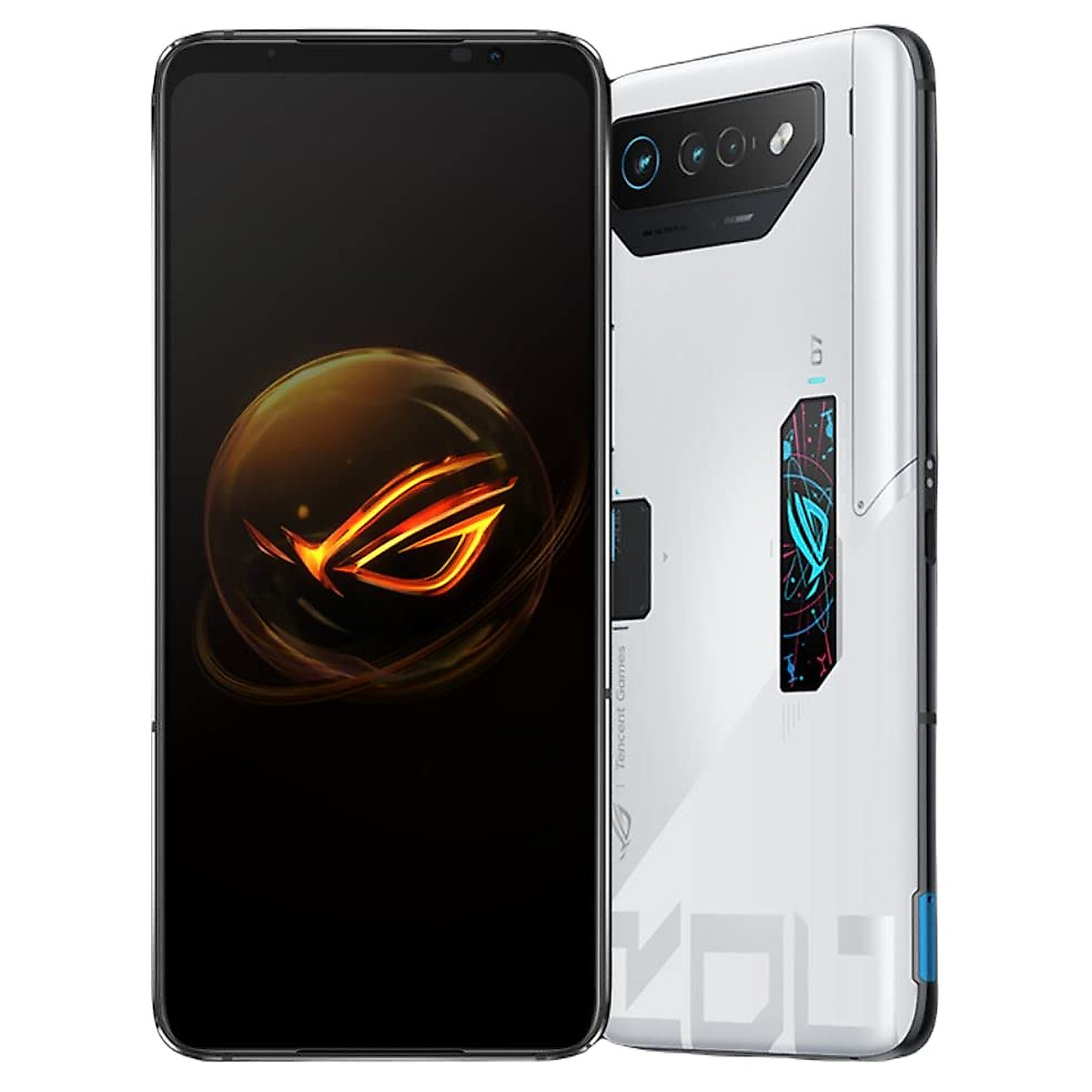 ASUS ROG Phone 7 Pro 5G Dual 512GB 16GB RAM Cooler Fan 7, Factory Unlocked (GSM Only | No CDMA - not Compatible with Verizon/Sprint) Tencent Version - White