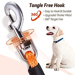 lynxking Check Cord Dog Leash Long Lead Training Tracking Line Comfortable Handle Heavy Duty Puppy Rope 10ft 15ft 30ft 50ft for Small Medium Large Dog