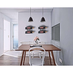 EKR Wine Glass Holder Under Cabinet Hanging Wine Rack Home Kitchen Storage Organizer Dining Wine Accessories (Wine Rack)