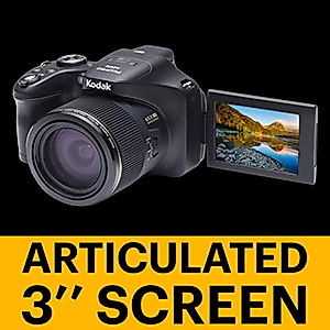 Kodak PIXPRO Astro Zoom AZ652-BK 20MP Digital Camera with 65X Optical Zoom and 3" LCD (Black)