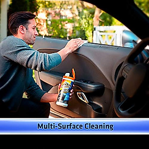 Armor All Car Protectant Wipes, Car Interior Cleaning Wipes for Cars, Trucks & Motorcycles, 25 Count Each, 150 Wipes Total (Pack of 6)