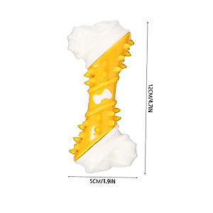 Beavorty 3pcs Pet Teething Toys Chew Toys for Puppies Dog Toys for Small Dogs Dog Teeth Cleaning Toy Bone Dental Chew Toy Teeth Training Dog Bone Puppy Bone Toy Pet Bone Toy Pet Molar Toy