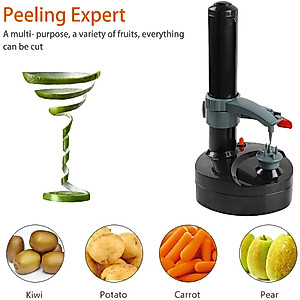 Electric Rotato Peeler with 13 Replacement Blades Kitchen Automatic Rotating Peeling Tool for Fruit & Vegetable