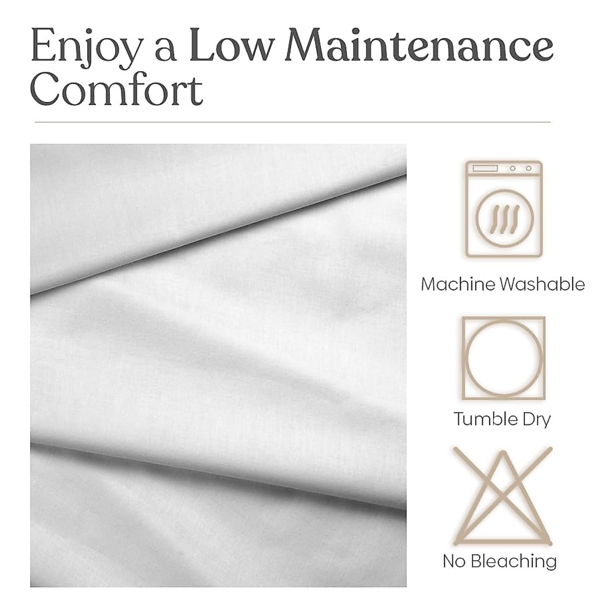 Queen Size White Color Flat and Fitted Sheet Set of 4 | Haus and Kinder 400 TC Hotel Luxury Breathable Bedding Sheets | 100% Long Staple Cotton, Sateen Weave Bed Sheets (Queen, White)