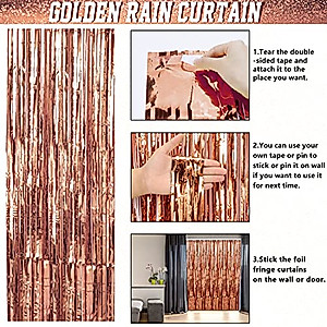 265 PCS White Rose Gold Party Supplies Rose Gold & White Party Decorations Girls Birthday Decorations Dinnerware Set Rose Gold Birthday Plates Cup Napkin Banner Tablecloth Balloon garland kit Serve 20